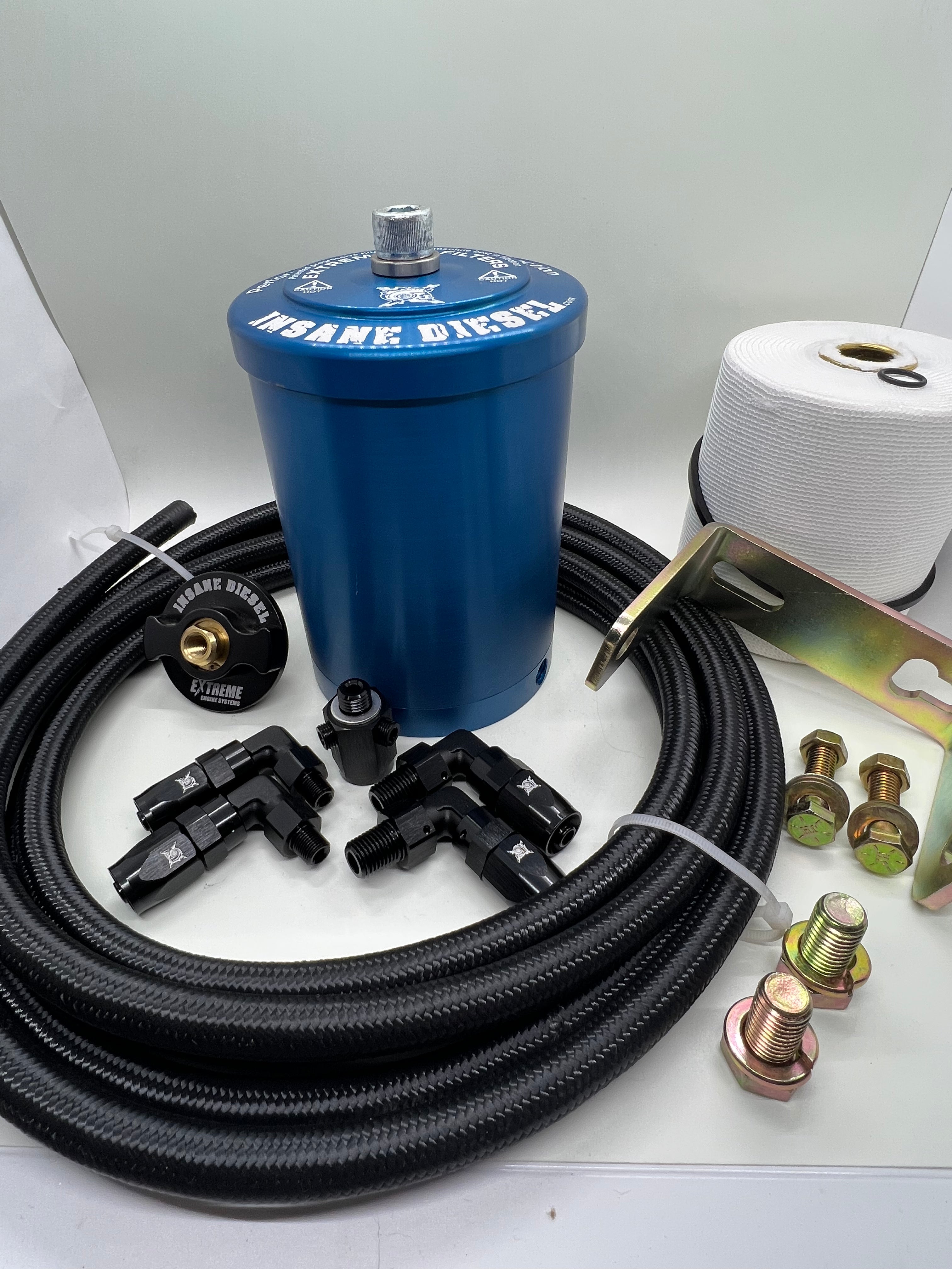 Ford 3.2L I5 Power Stroke Bypass Oil Filter Frame Mount Kit – Insane Diesel